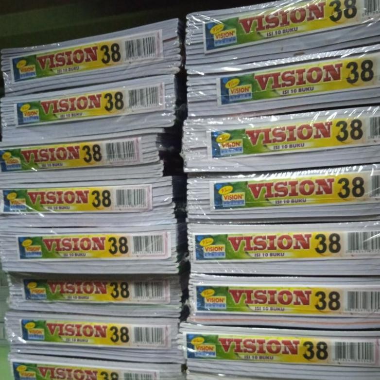 Jual Terlaris Buku Tulis Vision 38 Lembar (Isi 10 Buku) | Shopee Indonesia