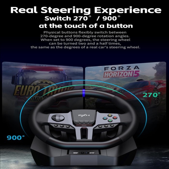 Jual PXN V9 GEN2 Steering Wheel 16 Bit Magnetic Encoder Racing with RGB ...
