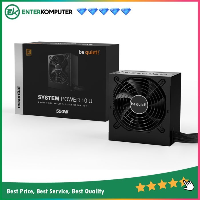 Jual be quiet! SYSTEM POWER 10 U 550W - 80+ Bronze Certified | Shopee ...