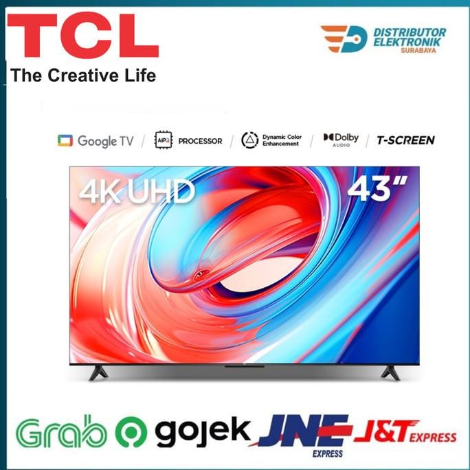 Jual NEW TCL Smart TV 43v6b - 43 Inch - 4K UHD Google TV - Dolby Audio - HDR10 - AiPQ Processor ...