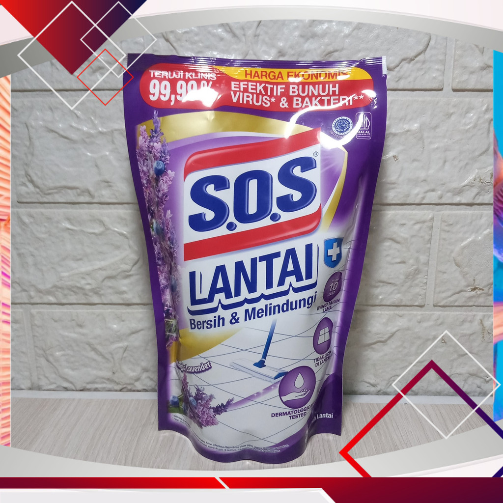 Jual SOS Refill Lantai Magic Lavender Violet 500ml . | Shopee Indonesia