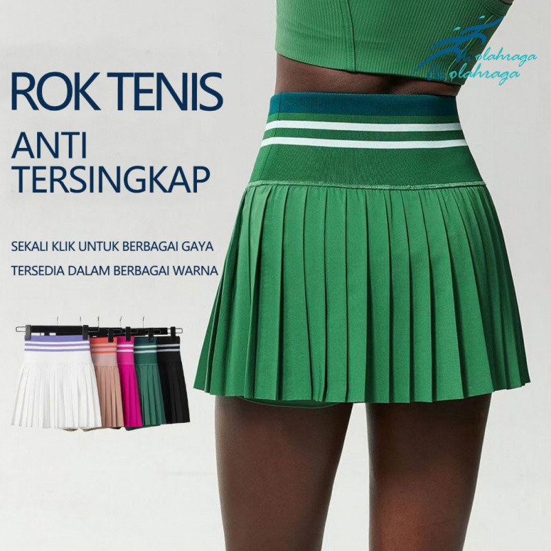 Jual Rok Pendek Kebugaran Olahraga Benang Pinggang Tinggi Wanita Anti ...