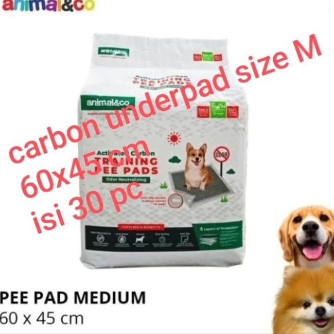 Jual Underpad Training Pad Carbon Alas Kandang Pipis Pee Poop Animal&Co ...