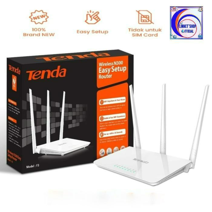 Jual HARGA DISC - Tenda F3 Wireless Router 300 Mbps Router Tenda F3 ...