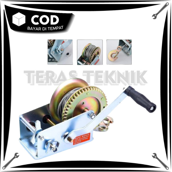 Jual Katrol Manual 2 Arah Katrol Hand Winch 800 Lbs Alat Derek Kanopi ...