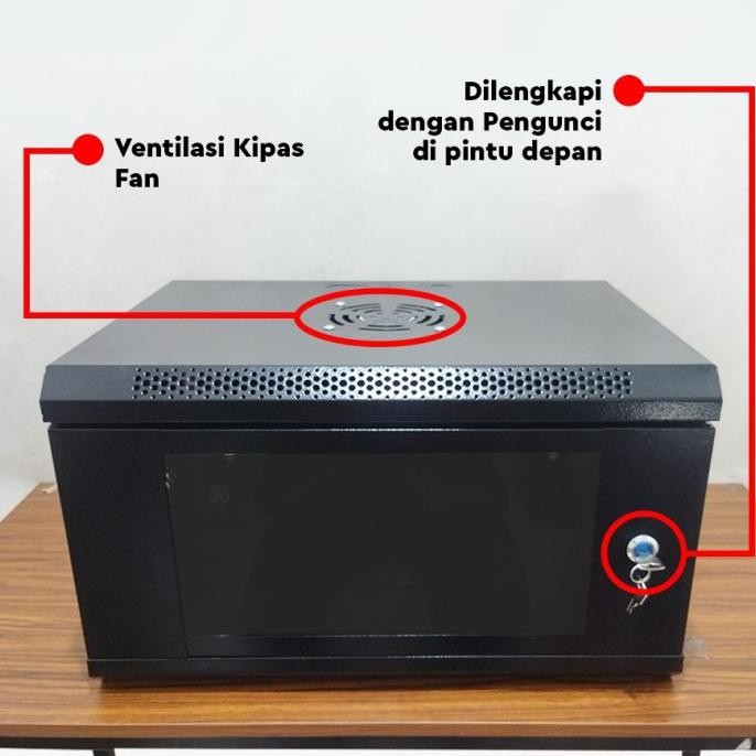 Jual BEBAS ONGKIR - Wallmount Rack 6U Single Door Rack Server dinding ...