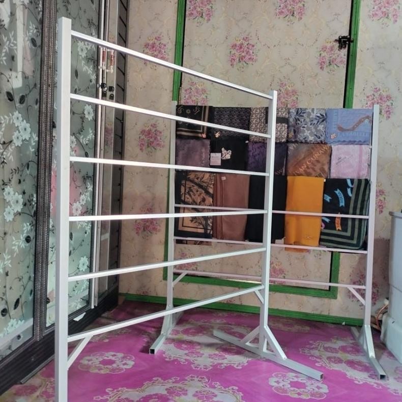 Jual Rak Susun Display Jualan Kerudung Pipa Pvc/Jilbab/Hijab/ Rak ...