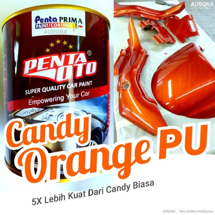 Jual Cat Candy tone Orange PU Penta Oto Candy Tone 1 Lite | Shopee ...