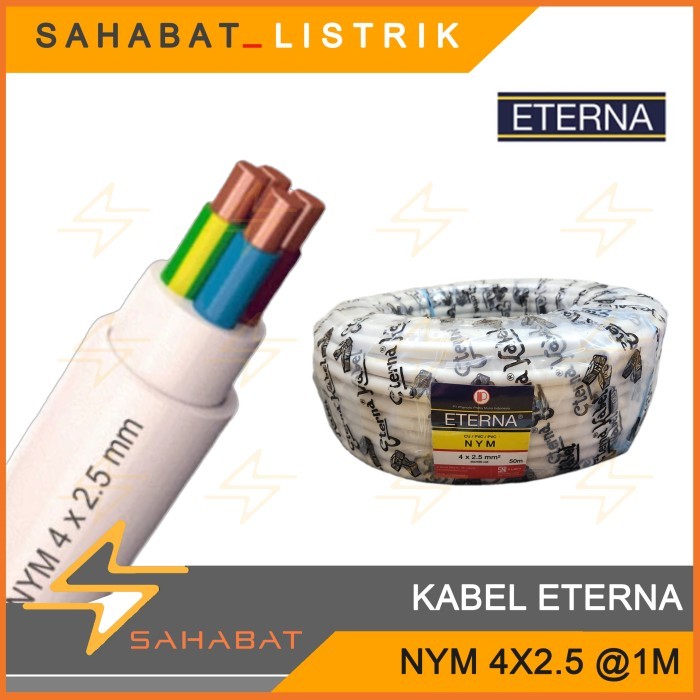 Jual Kabel Listrik Eterna Nym 4X2.5 4X2,5 Meteran | Shopee Indonesia