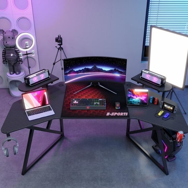 Jual Meja Gaming Meja Komputer Besar Gaming Desk Premium | Shopee Indonesia