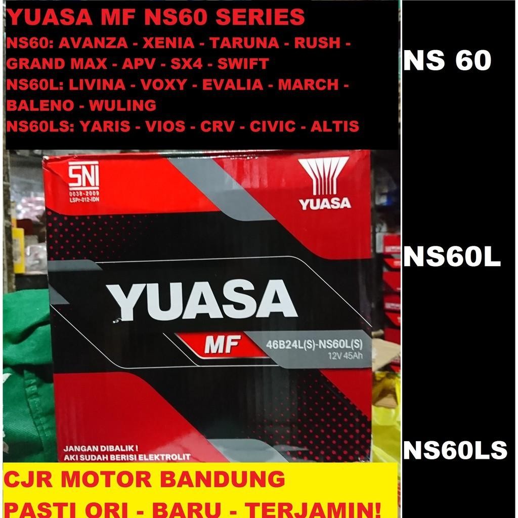 Jual Aki Kering Mf Yuasa Ns60 Ns60L Ns60Ls Aki Mobil Avanza Rush Yaris Crv Vios Civic Taruna ...