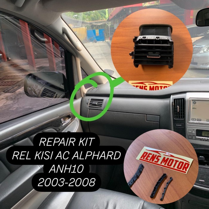 Jual Ready Repair kit , rel kisi ac alphard anh10 sebelah kiri depan ...