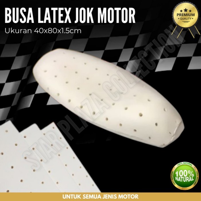 Jual BUSA LATEX (NATURAL LATEX) PELAPIS JOK MOTOR MOBIL EMPUK 40X80X1.5 ...