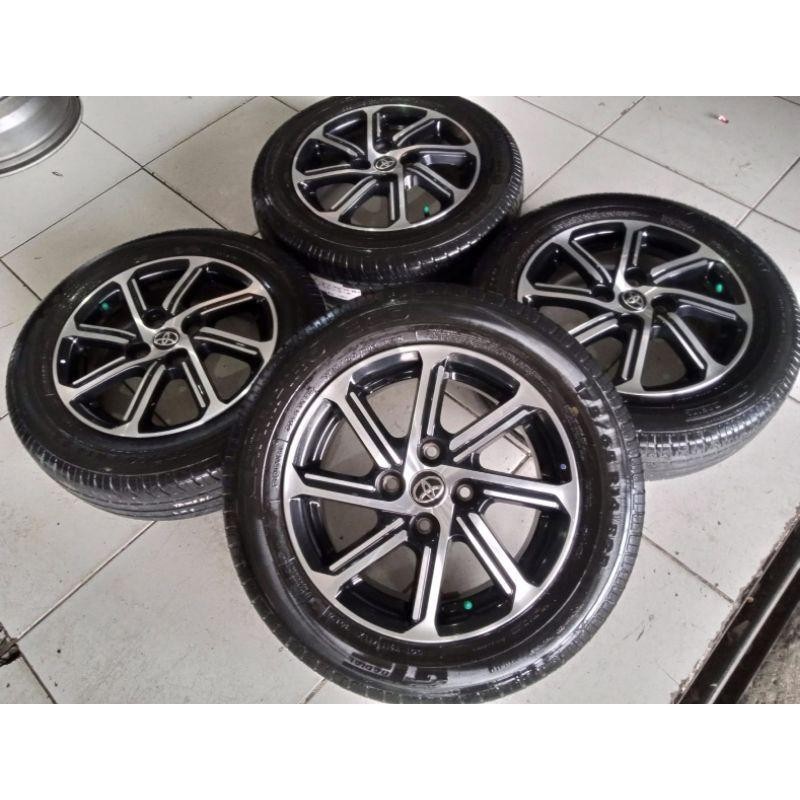 Jual Velg Mobil Bekas Original Copotan Toyota New Calya Ring 14 H4X100 + Ban 175 65 R14 Buat ...