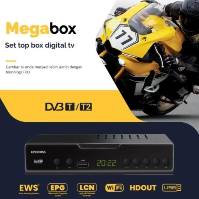 Jual Evercoss STB Set Top Box Pro Digital TV Receiver Full HD | Shopee ...