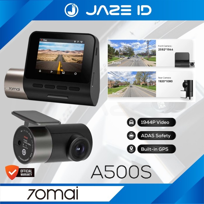 Jual 70MAI Dash Cam Pro Plus A500s 2K Car DVR Mobil GPS ADAS Kamera ...