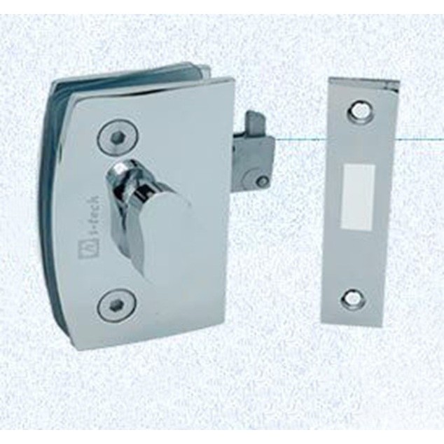 Jual Kunci Sliding Pintu Kaca WC Toilet Sliding Indicator Glass Lock Door | Shopee Indonesia