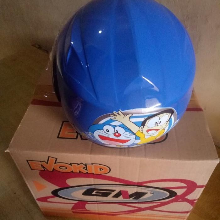 Jual Helm Anak Evo Teen Merek M&G Warna Biru Doraemon | Shopee Indonesia
