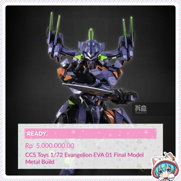 Jual CCS Toys 1/72 Evangelion EVA 01 Final Model Metal Build | Shopee Indonesia