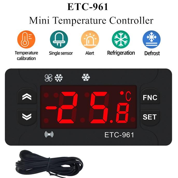 Jual Sale! Thermostat Hygrostat Digital ETC-961 Temperature Controller ...