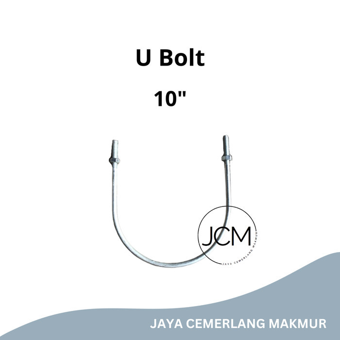 Jual HARGA DISC - U Bolt 10" Inch / Klem U Besi Galvanis 10" / Clamp U ...
