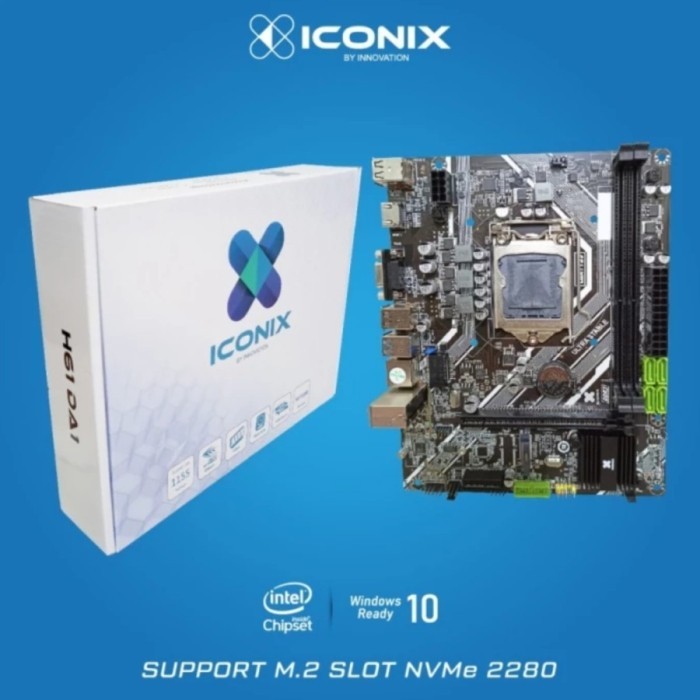 Jual MOTHERBOARD ICONIX-H61 SLOT NVMe MOBO H61 NVME Good Quality ...