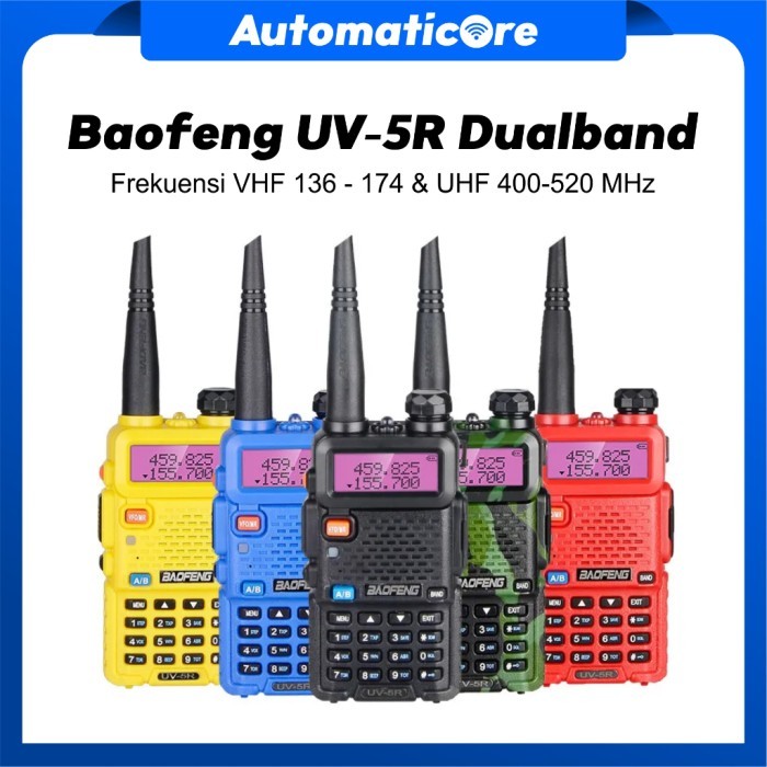 Jual HT UV 5R UV5R Dual Band VHF UHF 128 Channel 5 Watt Handy Talky | Shopee Indonesia