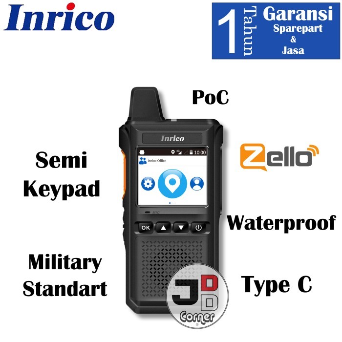 Jual HT Jarak Jauh Inrico T710A Zello POC Wifi 4G LTE Bluetooth T710 Internet Radio | Shopee ...