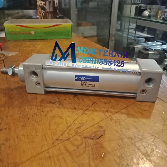 Jual Air Cylinder Pneumatic Sc40X100-S Merek R-Tec | Shopee Indonesia