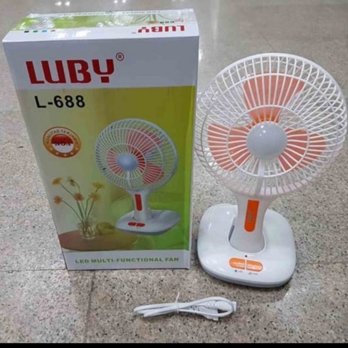 Jual Kipas Angin Emergency / Portable LUBY L-688 Tahan Hingga 5 Jam ...