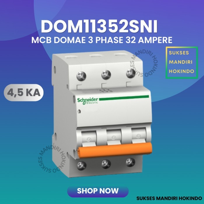 Jual Gercep Mcb Domae 3P 32A 3 Phase 32 Ampere 3 Pas 32 Amper Original Sni 100% | Shopee Indonesia