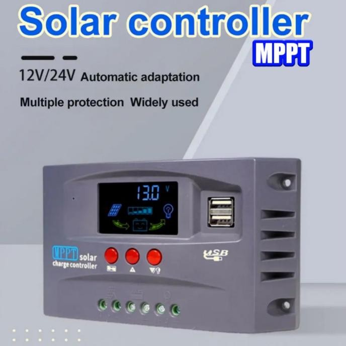 Jual SCC MPPT 30A 60A 100A Auto Charge Controller PWM 12V/24V/48V 20A 40A [terbaik] | Shopee ...
