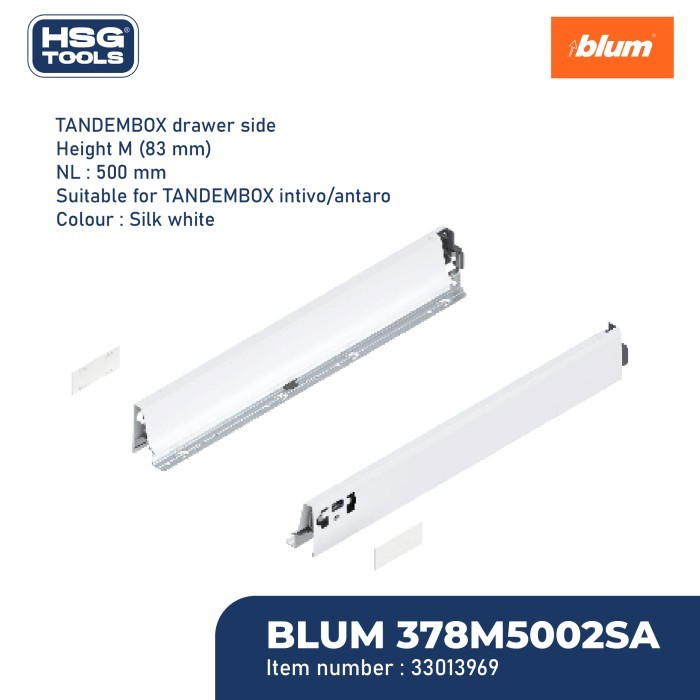 Jual Blum Drawer Rak 378M5002Sa Tandembox S1 Drawer Side H=83Mm Nl ...