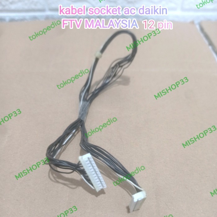 Jual KABEL SOCKET SENSOR AC DAIKIN FTV MALAYSIA 12 PIN ORIGINAL ASLI ...