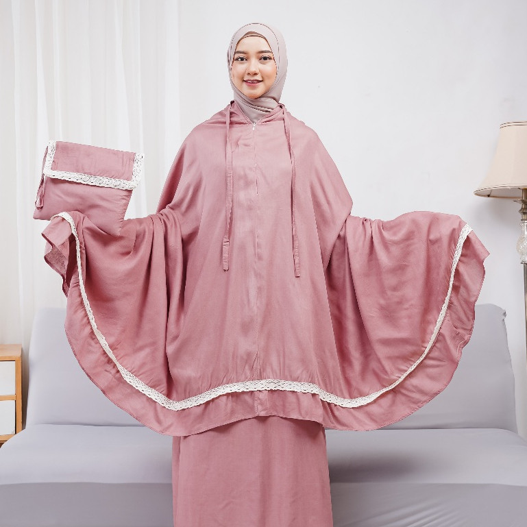 Jual Mukena Wanita Mukqena Ibadah Tanggung Polos Terusan Remaja Mukenah ...