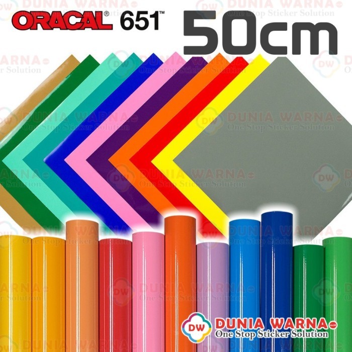 Jual Oracal 651 Gloss/Doff All Color (Kecuali 090 091 092) Lebar 50 Cm ...