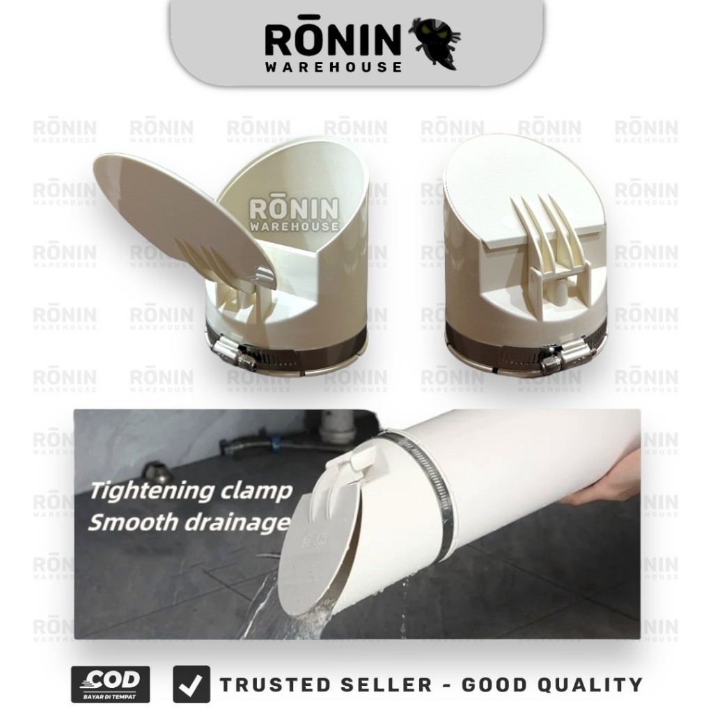 Jual SOLIGEN Back Flow Valve PVC Klep Tabok Penutup Pembuangan Saluran ...