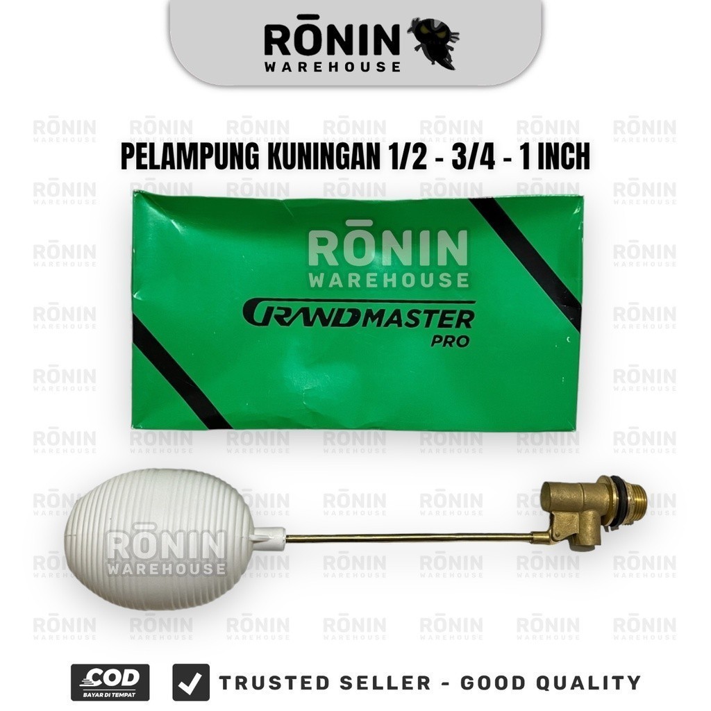 Jual GRAND Pelampung Kuningan 1/2 3/4 1 " inch Bola Bak Tandon Tangki ...