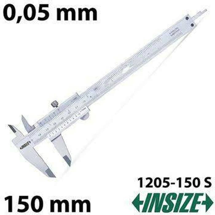 Jual Insize 1205-150S Vernier Caliper 6 150 Mm Sigmat Jangka Sorong ...