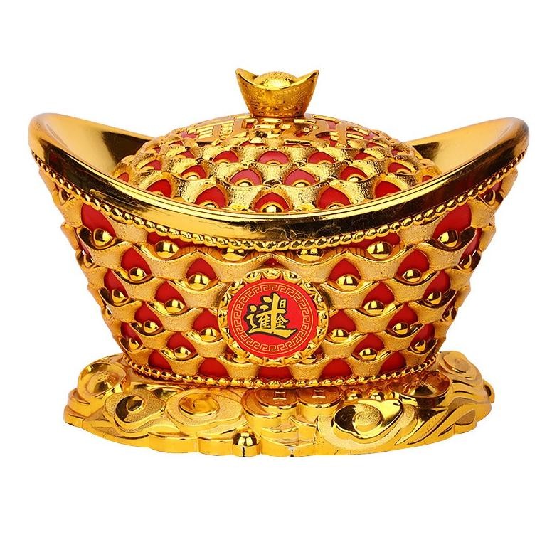 Jual Wadah Kotak Tempat Permen Imlek Besar Yuanbao Terbaru Shio Ular ...