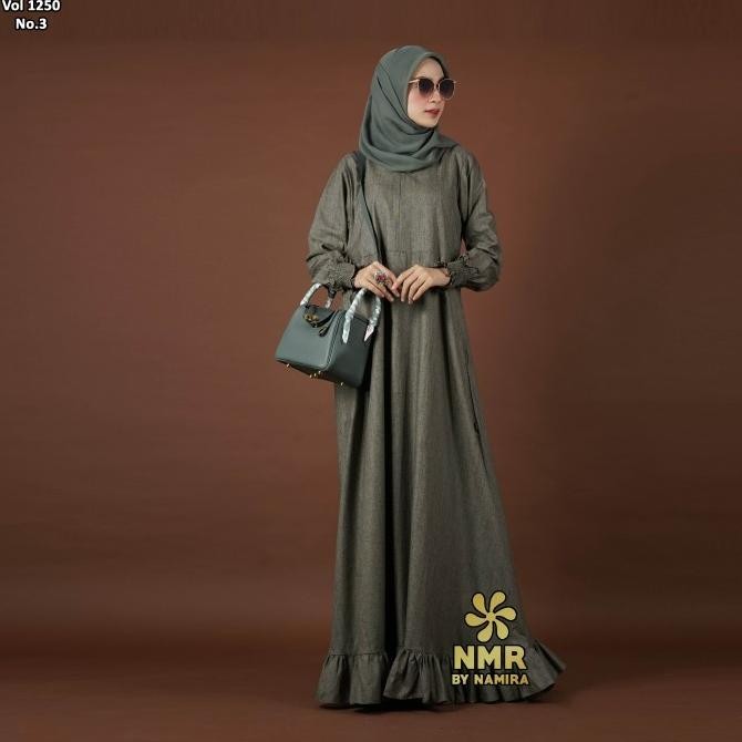 Jual Diskon Nmr Gamis Katun Madinah Vol 1250-3 | Shopee Indonesia