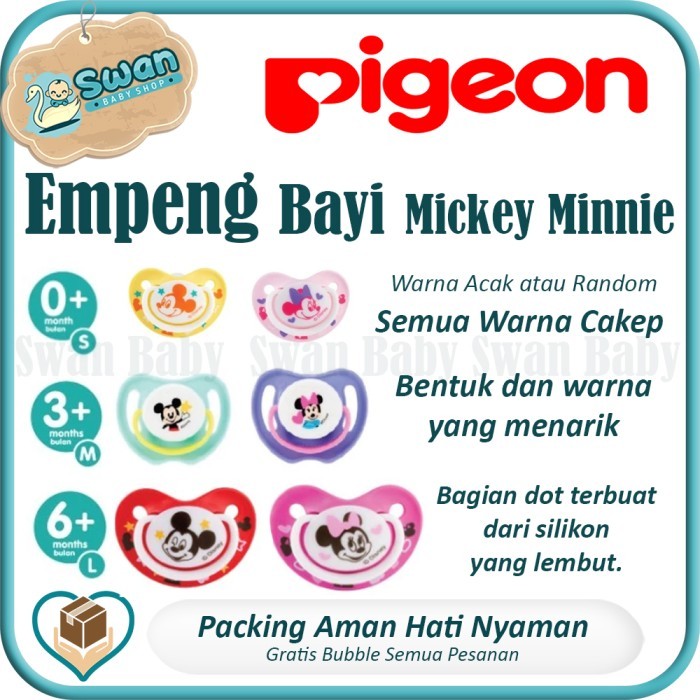 Jual Fran Pigeon Disney Pacifier Empeng Bayi Mickey Minnie Mouse | Shopee Indonesia