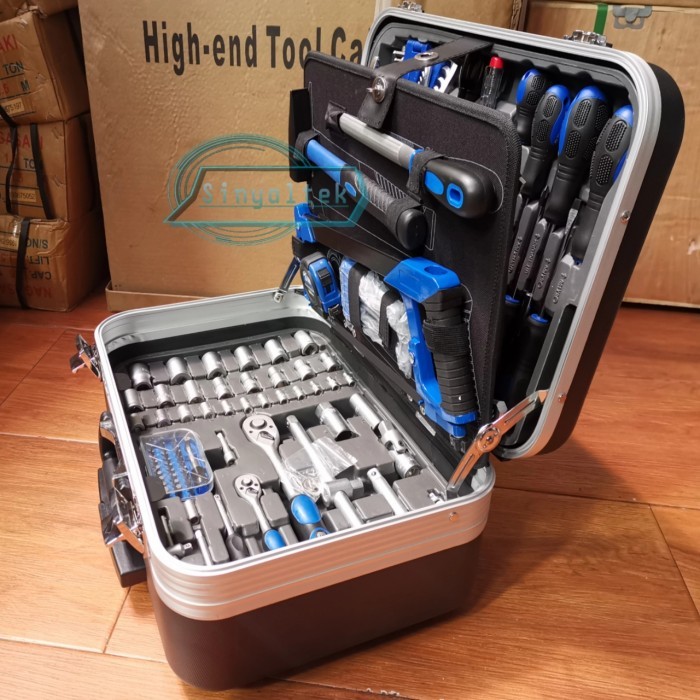 Jual Kunci lengkap tool box tool kit set/ trolley box 132 pcs premium ...