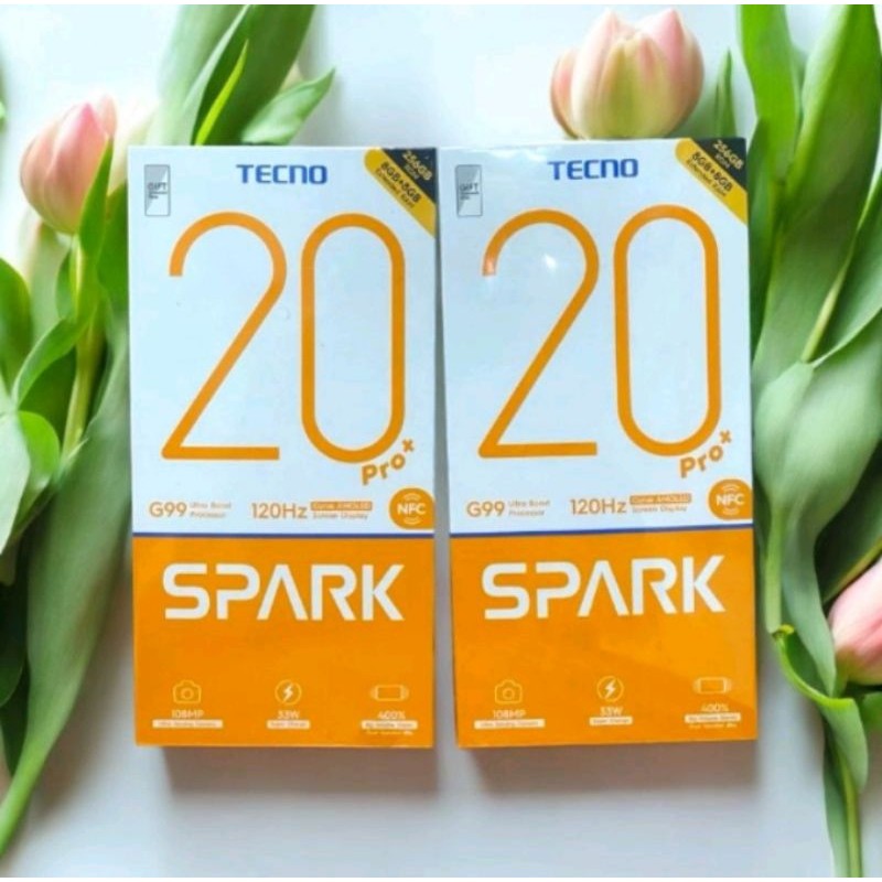Jual Tecno Spark 20 pro plus 8/256GB layar curved Resmi | Shopee Indonesia