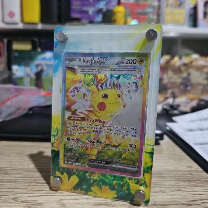 Jual stand frame pikachu ex sar kilat rasi | Shopee Indonesia