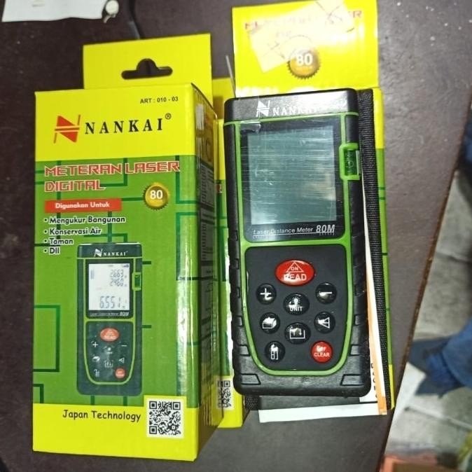Jual Meteran Laser Digital NANKAI 80 m / Laser Distance Digital NANKAI 80 m | Shopee Indonesia