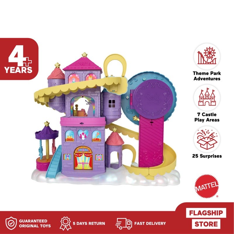 Jual Polly Pocket Rainbow Funland Theme Park Playset - Mainan Boneka ...