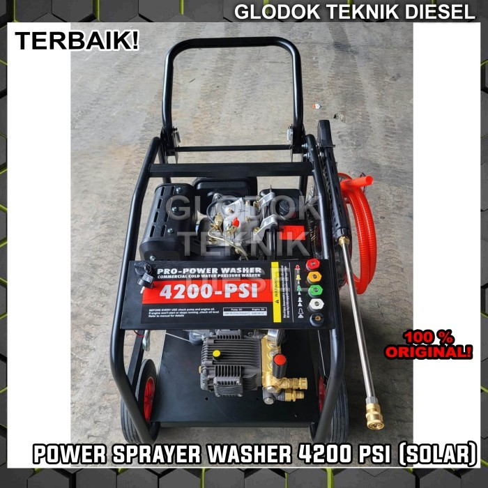 Jual Terbagus Jet Cleaner Diesel High Pressure Washer Machine 290 Bar ...