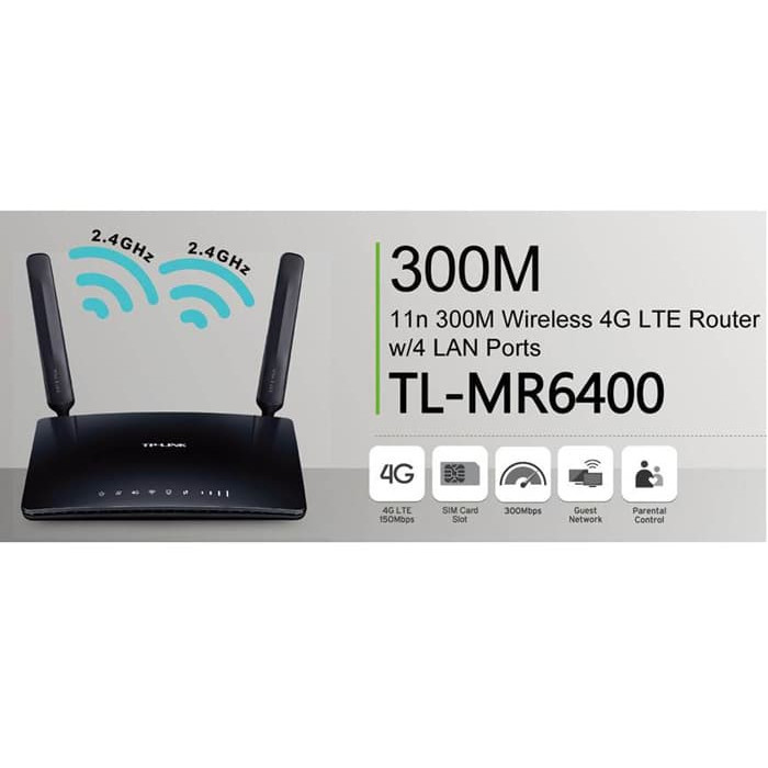 Jual Wifi Router Modem Wifi 4G TPLink TL-MR6400 UNLOCK All Operator ...