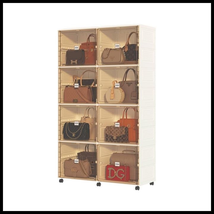 Jual Stora Kotak Penyimpanan Tas Collapsible Dengan Roda Display ...